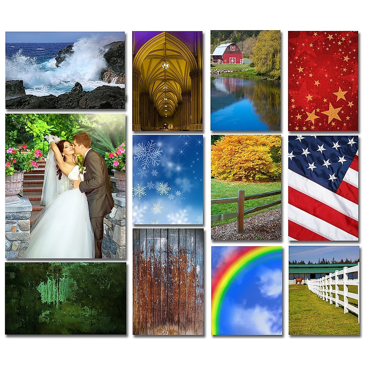 EZbackgrounds' Complete All-in-One Digital Backgrounds Package on USB Flash Drive Memory Stick for Professional Photographers and Hobbyists