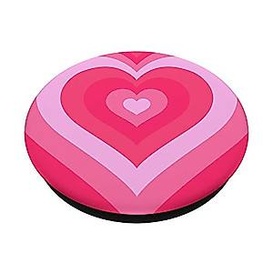 Cute Pink Latte Love Coffee Heart Pattern Stylish Girly PopSockets Swappable PopGrip