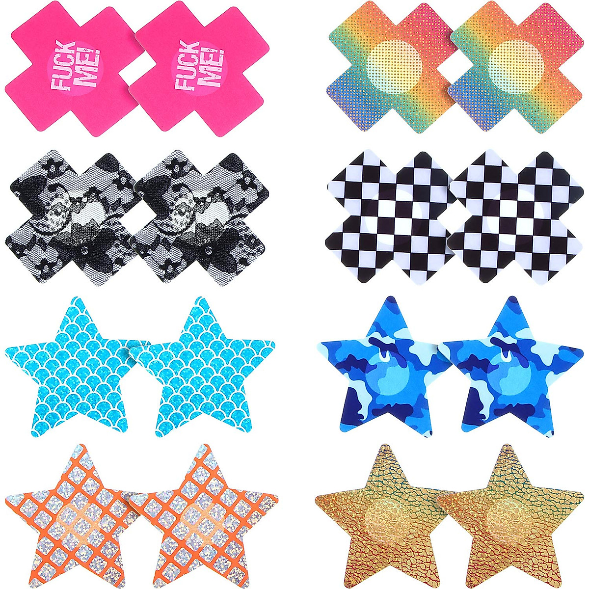 Syhood 60 Pairs Women Pasties Disposable Nipple Cover Stickers Breast Stickers Adhesive Breast Pasty