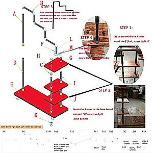 Diwhy Industrial Pipe Clothing Rack 4 Layers Pine Wood Shelving Shoes Rack With Wheels Cloth Hanger Household Shoe Rack Pipe Shelf Garment Racks