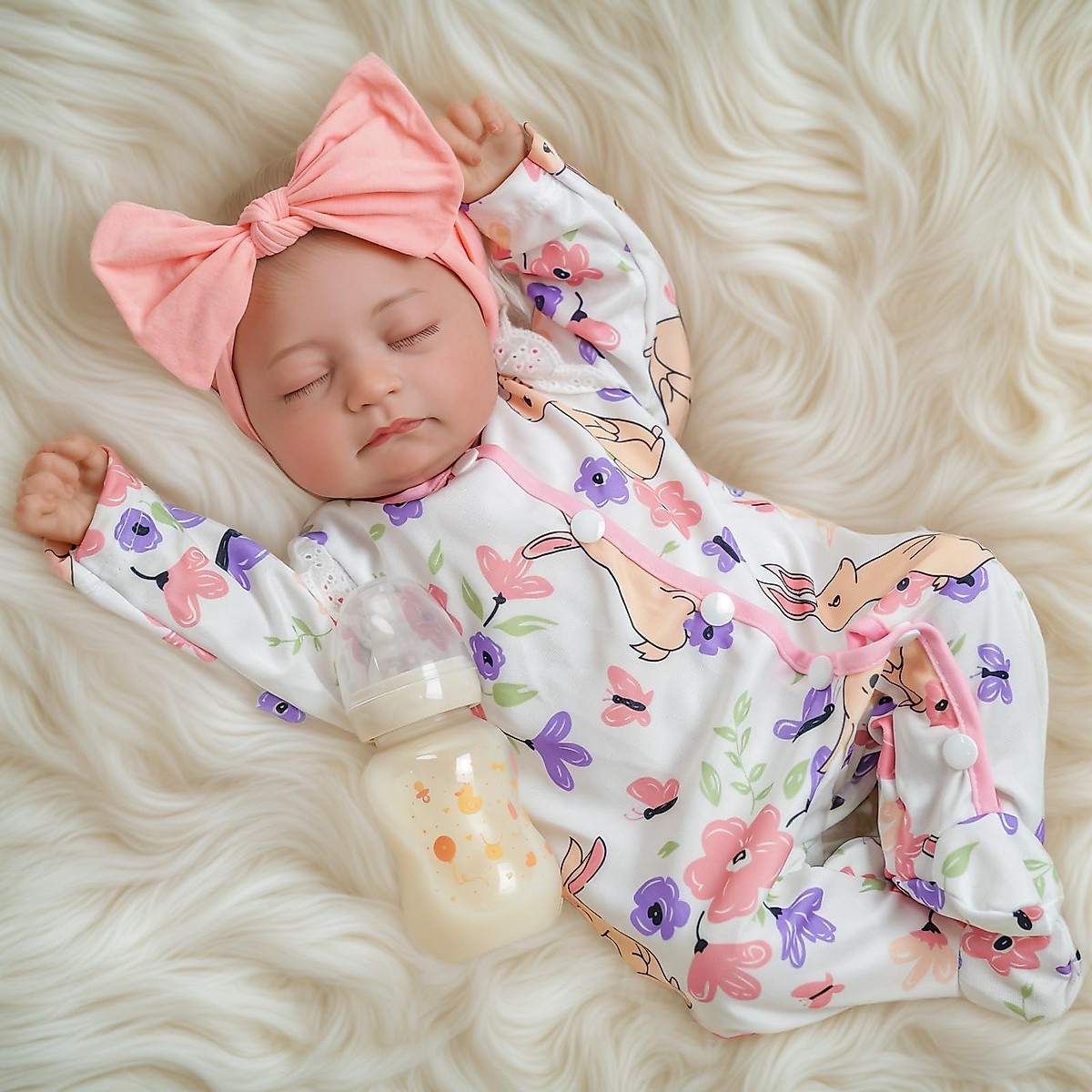 BABESIDE Reborn Baby Dolls Connie - 20 inch Soft Vinyl Realistic-Adorable Baby Doll Real Life Lifelike Baby Dolls with Complete Accessories Perfect for Cuddling, Playtime, and Gift Giving