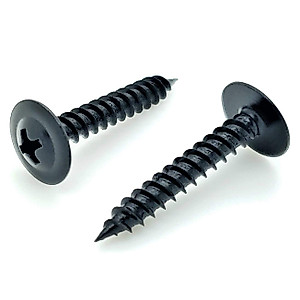 SNUG Fasteners SNG1079 100 Qty #8 x 1 Black Phillips Modified Truss Head Wood Screws, Count