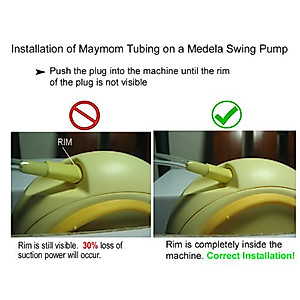 Tubing Compatible with Medela Swing Breastpump, 1/Pack, BPA Free, Replacement Tubing for Medela Tubing Part # 8007215, Made by Maymom