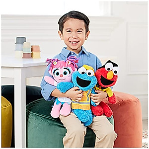 GUND Sesame Street Official Firefighter Elmo Muppet Plush, Premium Plush Toy for Ages 1 & Up, Red/Yellow, 13”