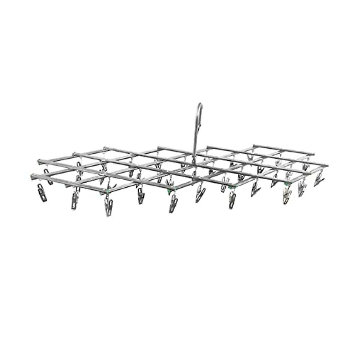 BESPORTBLE Collapsible Clothes Rack Indoor Clothes Drying Rack Hanging Clothes Drying Rack Diaper Drying Hanger Sweater Hangers Stainless Steel Laundry Rack Non- Hangers Clothes Racks