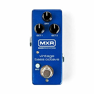 Briskdrop MXR M280 Vintage Bass Octave Effects Pedal Bundle with Dunlop Pick Pack and Super Bright Bass Strings, M280-PVP117-DBSBN