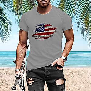 Mens Shirts Short Sleeve Slim Fit Graphic Novelty Adult Basic T-Shirt Funny Graphic Print Crewneck Shirt Streetwear Men's Performance Tech T-Shirt
