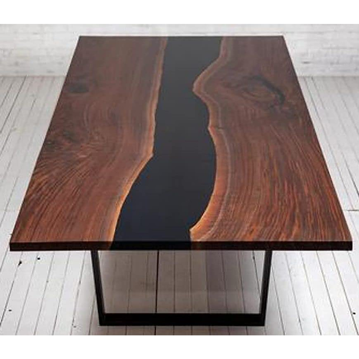 Epoxy Table Live Edge Wooden Table Epoxy Resin River Table Natural Wood Dining Table Natural Epoxy Table Resin Table, Piece Of Conversation