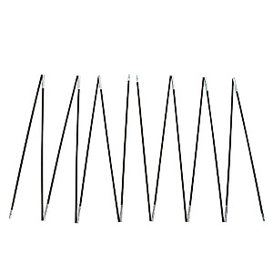 GLOGLOW Set of 2 Fibreglass Tent Pole Universal Adjustable Tent/Awning Poles 135.43 inch/344 cm