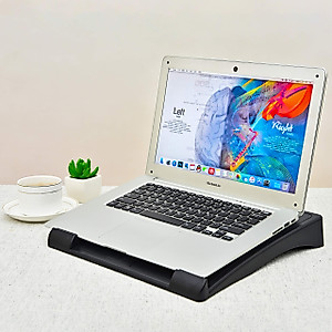 DAC Ventilated Height and Angle Adjustable Laptop Stand Riser for Desk, Non-skid, Cable Management Included 2.6" x 11.5" x 13"