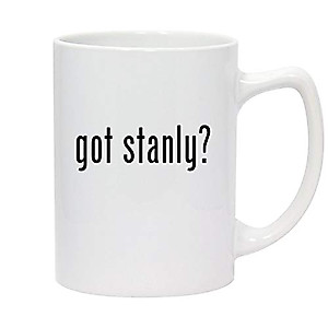 Molandra Products got stanly? - 14oz White Ceramic Statesman Coffee Mug