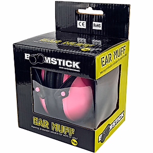 BOOMSTICK Pink Ear Muff Hearing Protection