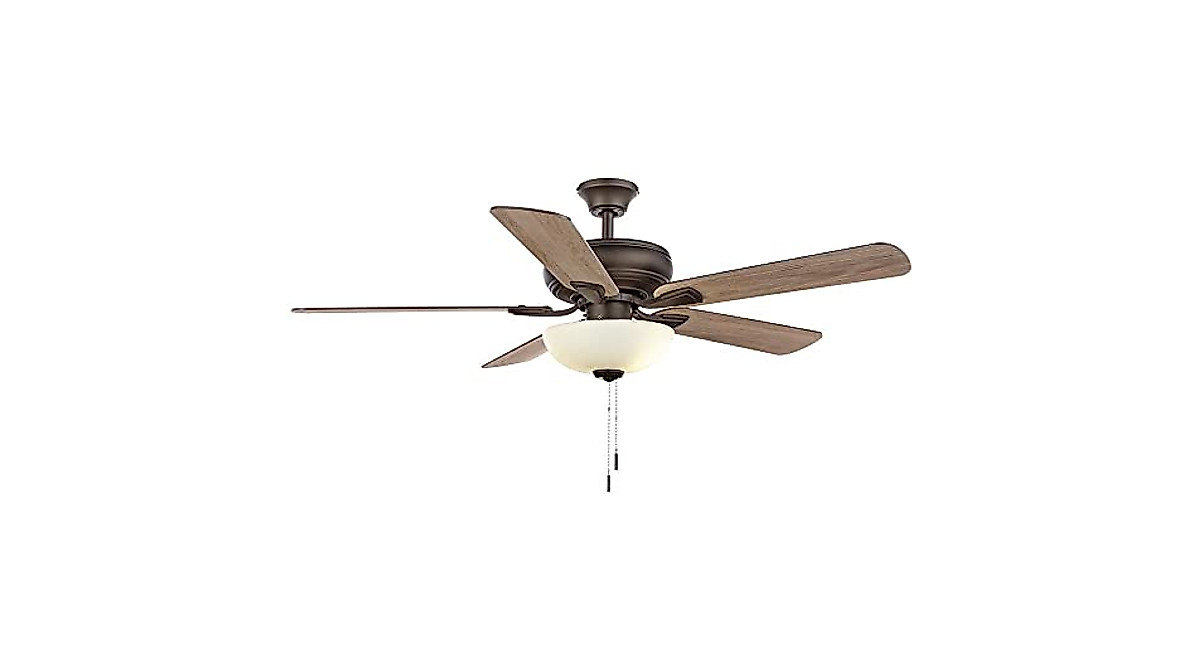 Hampton Bay Rothley II 52-inch Bronze LED Ceiling Fan | Energy Efficient