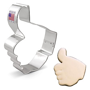 Ann Clark Cookie Cutters Thumbs Up Cookie Cutter, 3.75"
