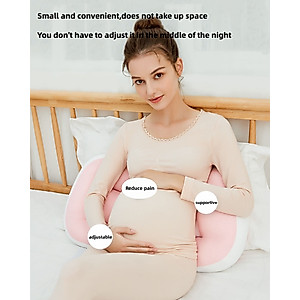 WYXunPlanet Soft Maternity Pillow | U-Shaped Design | Detachable Extension | Full Body Comfort & Pregnancy Relief(Pink)