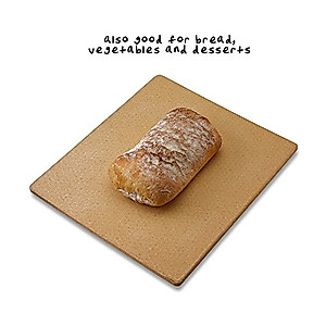 Honey-Can-Do KCH-09011 Pizza Stone, 14" x 16", natural clay