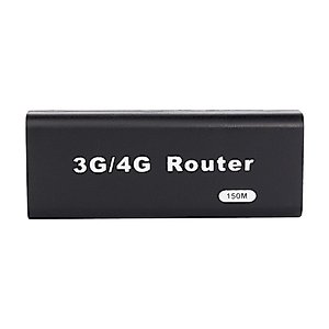 Lazmin Mini WiFi Router, USB Wireless Router, Portable Mini 3G/4G WiFi Router, 150Mbps, Compatible with All The Operating System, Plug and Play (Black)
