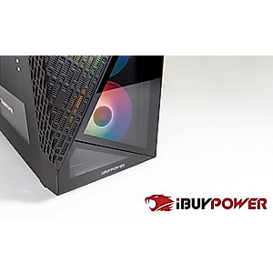 iBuyPower SlateMesh Gaming PC Computer Desktop SlateMeshA5N4601 (AMD Ryzen 5 7600, RTX 4060 8GB, 16GB DDR5 5200 Mhz, 500GB NVMe SSD, Windows 11 Home),Black