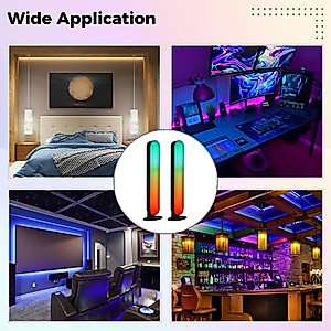 Joyoolife Smart LED Light Bars, 16 Million Colors RGB Light Bars with 9 Scene Modes & Music Sync Modes, TV LED Backlights with APP Control & Remote Control for Gaming, Movie, PC, Room Decoration