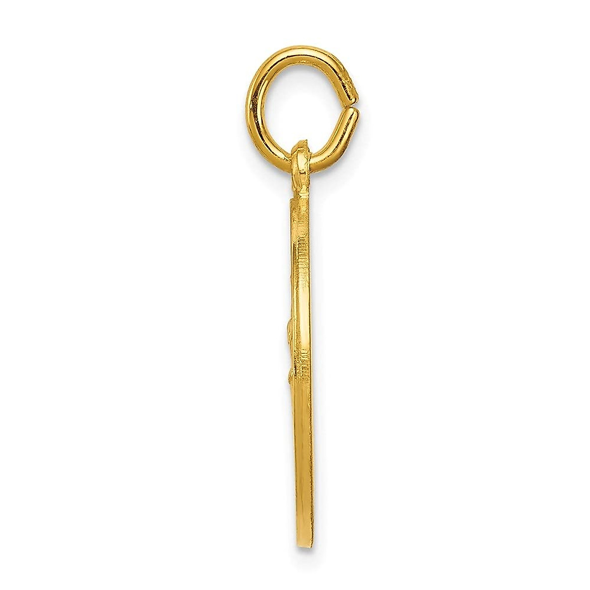 Diamond2Deal 925 Sterling Silver 24k Gold-plated Saint Christopher Medal Pendant Fine Jewelry for Women (L- 25 mm W- 19 mm)