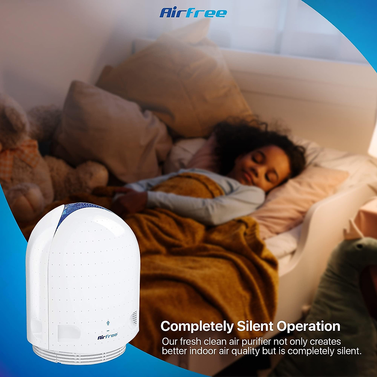 AIRFREE P1000 Filterless Silent Air Purifier for Home I Requires No Filter, Fan, or Humidifier, Covers 450 sq ft - White