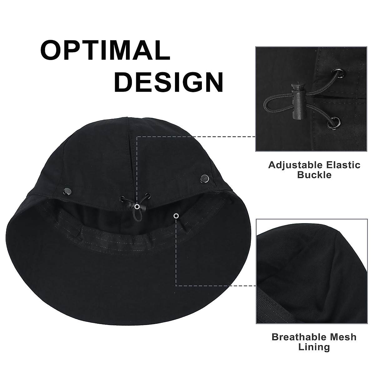 Muryobao Womens Ponytail Baseball Cap Adjustable Summer Quick Drying Baseball Hat Soft UV Sun Protection Hat for Outdoor Sport Travel with Buttons Black