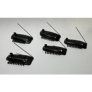 5 PC NO SLIP CLIPS FOR DUPATTA, CHUNNI, HIJAB OR ANY HEAD COVERING - SHARP SAFETY PIN