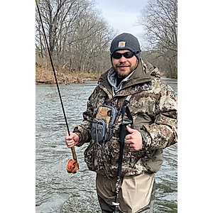 Aventik Fly Fishing Chest Bag Ultra Light Multiple Pockets Chest Pack with Vest Pack Tool Combo C