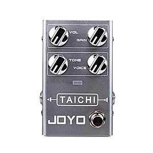 JOYO R-02 Tai Chi Low Gain Overdrive Pedal Bundle with DC 9V Pedal Power Supply (800mA -1A) AC Adapter