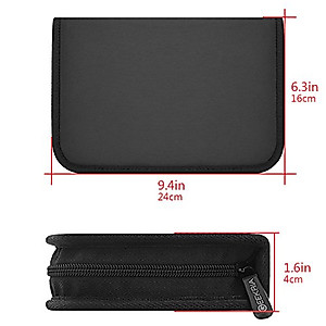 Geekria Electronic Organizers Case for Accessories, Cable, Charger, Charging Cords, Various USB, and Parts, Portable Travel Case, Protective Storage Carrying Bag (Black)