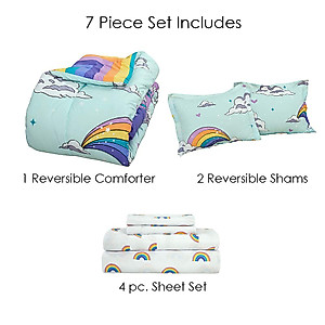 Kidz Mix Magical Unicorn Bed in a Bag, Full