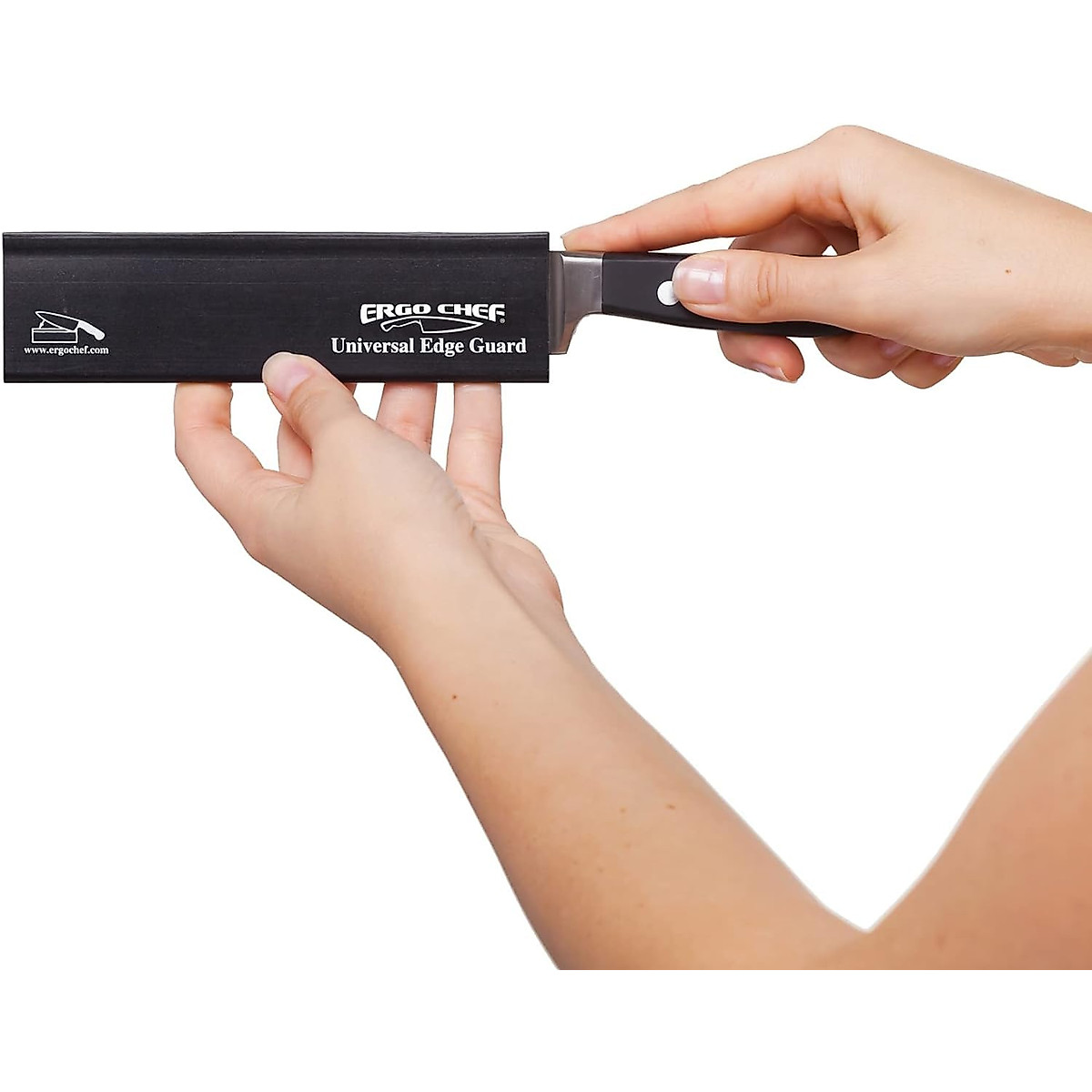 Ergo Chef Knife Edge Guard Knife Protector Blade Guard (Black) 6-inch x 1.5 inch