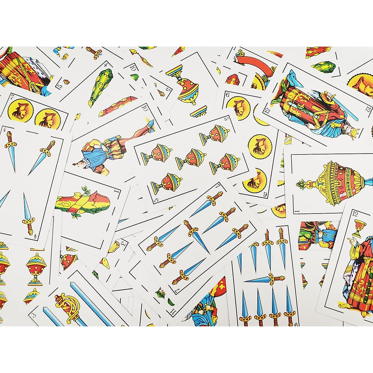 4 Decks Spanish Playing Cards, Barajas Españolas Originales, Cartas Españolas Originales, Briscas Cards Puerto Rico,Mexican Playing Cards Game, Spanish Cards Deck