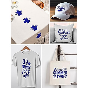 YUITCE Blue Heat Transfer Vinyl Bundle - 16 Pack 12" x 10" Blue Heat Transfer Vinyl T-Shirt, HTV Blue Iron on Vinyl for Cricut & Cameo, Heat Press Machine, HTV Vinyl Easy to Cut & Weed