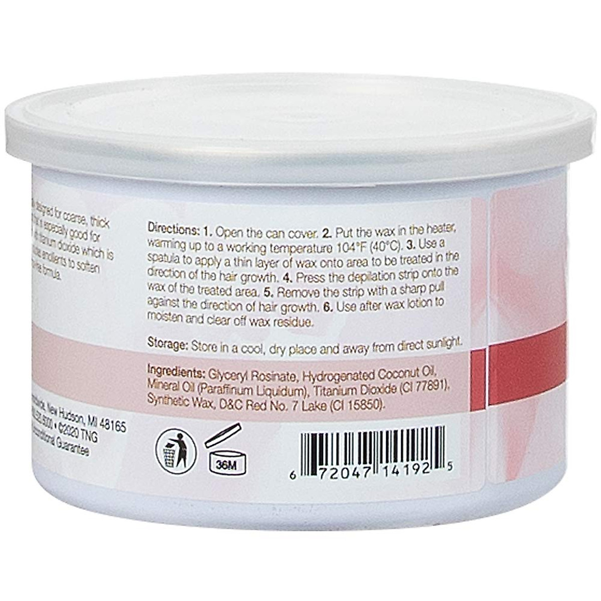 Too Naked Luxury Cream Wax, for Coarse, Thick and Curly Hair Removal, Non-Transparent Formula Softens, Smooths and Hydrates, Fragrance-Free, 14 Ounces