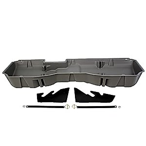 DU-HA Under Seat Storage Fits 14-18 Chevrolet/GMC Silverado/Sierra Light Duty & 15-19 Heavy Duty Crew Cab, Ash/Gray, Part #10301