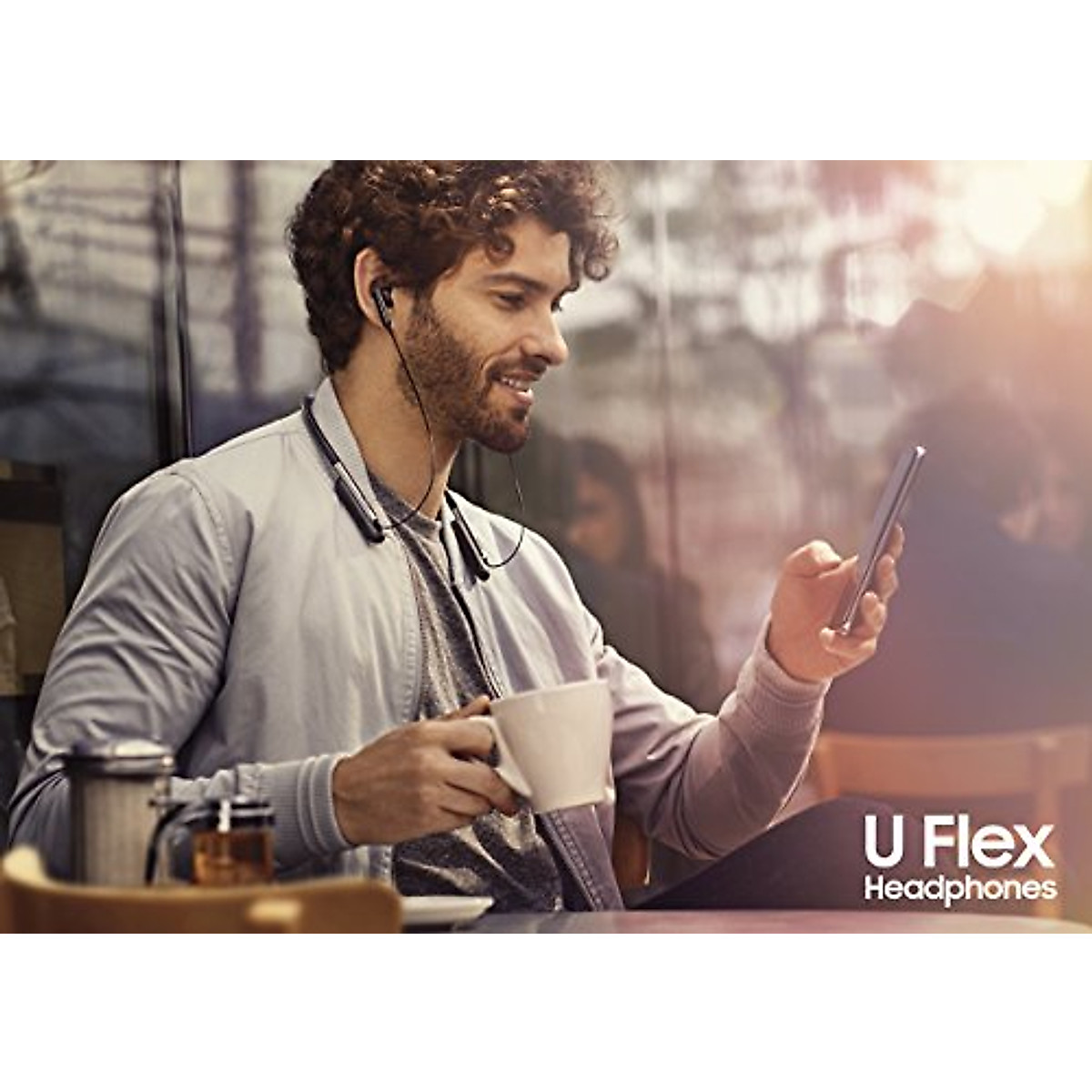 Samsung U Flex Bluetooth Wireless In-ear Flexible Headphones with Microphone (US Version with Warranty), White - EO-BG950CWEGUS