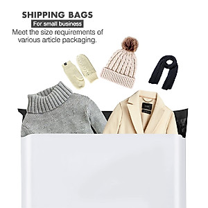 EIt White Returnable Poly Mailers, 100 Pack, Small Business Packaging Supplies,Shipping Bags, Shipping Envelopes, Strong Self-Seal Tear-resistant (6X9 100PC)