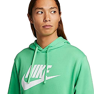 Nike Sportswear Club Fleece Men's Graphic Pullover Hoodie (Light Green Spark/Light Green Spark, Small)
