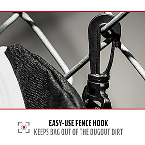 Franklin Sports Youth Baseball Bat Bag - Kids Teeball, Softball, Baseball Equipment Bag - Holds Bat, Helmet, Cleats and More - Black