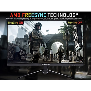 memzuoix 27-Inch QHD Gaming Monitor 165Hz, IPS PC Monitor with Rainbow Lights, 1ms, 99% sRGB, FreeSync G-Sync Compatible, Eye Care, VESA Mountable, HDMI, DisplayPort and Speakers, Black