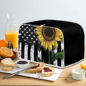 Yiekeluo Pink Floral Hummingbird Toaster Cover 2 Slice Bread Toaster Oven Dustproof Cover for Kitchen/Keep Toaster Free From Dust and Fingerprint
