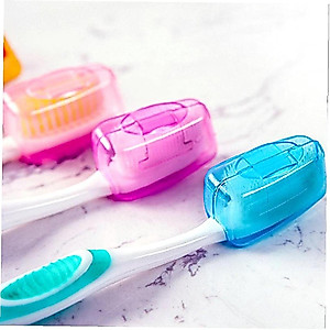 Pinicecore Toothbrush Case Covers Travel Hiking Camping Brush Cap Great for Home and Outdoor 5pcs/Set Random