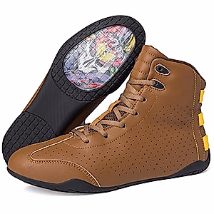 Unisex Wrestling Shoes for Men Women Boxing Shoes Youth Kick Fighting Shoe Boxing Sneaker,Brown