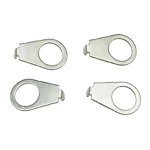 KAISH Set of 4 LP Guitar Knobs Pointer Plate 3/8" Knob Position Indicator for USA LP Les Paul or CTS Pots Nickel