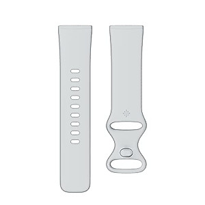 Fitbit Infinity Band, 24mm Attach, Blue Mist,Small *Compatible with Sense 2, Sense, Versa 4 & Versa 3