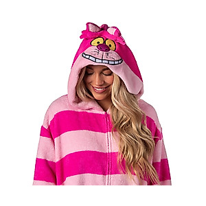 INTIMO Alice in Wonderland Cheshire Cat Unisex Costume Union Suit One Piece Pajama Outfit (Large/X-Large)