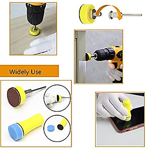 CTPICXM 149pcs 1inch Sandpaper 40-7000grit Sanding Disc with Polishing Buffing Wheel Set Shank Backing Pad,Polishing Pads and Buffering Pad for Drill Grinder Rotary Tools, Wood Metal Jewelry