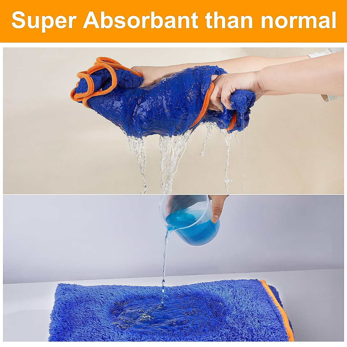 Bienbee Dog Bathrobe, Quick Drying Dog Robe Super Absorbent Dog Towels for Drying Dogs, Warm Keeping Dog Robes for After Bath Dogs Bath Supplies Dark Blue XL