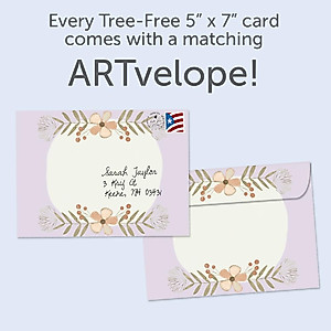 Tree-Free Greetings - Birthday Cards - Artful Designs - 1 Card + Matching Envelopes - Made in USA - 100% Recycled Paper - 5"x7" - Chosen Family (GO65247)
